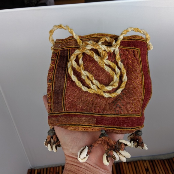 Thailand | Bags | Thailand Hill Tribe Hand Woven Conch Shells Bag ...